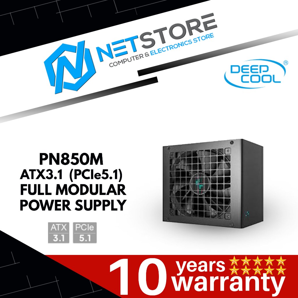 Deepcool PN850M ATX3.1 (PCIe5.1) Full Modular Power Supply - R-PN850M ...