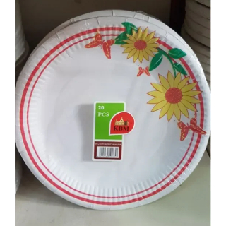 20Pcs | 9 Inch & 7 Inch Disposable Paper Plate | Party Plate | Pinggan ...