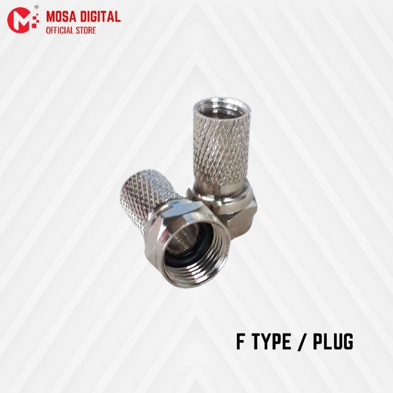 MOSA F Plug F Type Connector For RG6 Coaxial Cable Astro Mytv Antenna ...