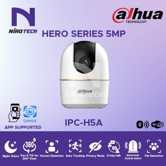 DAHUA Hero A1 5MP Indoor CCTV Camera (DH-H5A) | Shopee Malaysia
