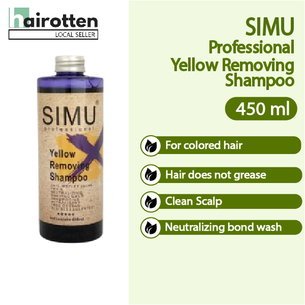 [READY STOCK] Simu Yellow Removing Shampoo 450ml | Shopee Malaysia