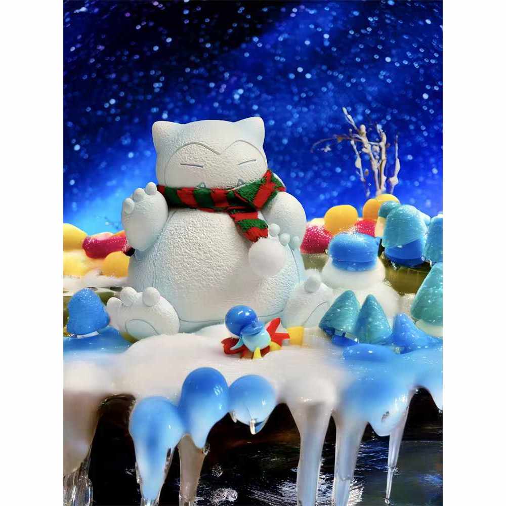 Zao Wu Guan Studio - Snow Snorlax Pokémon Resin Statue GK Anime Figure ...