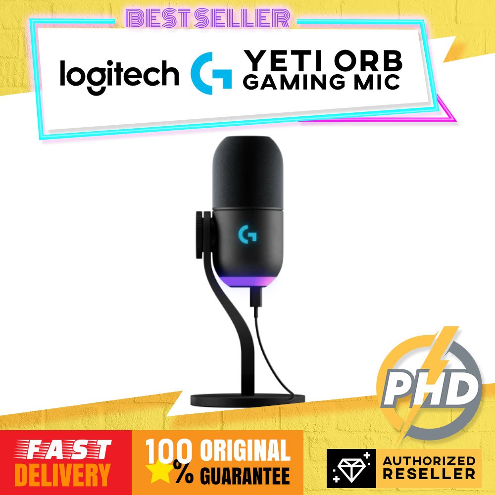 Logitech G Yeti GX Dynamic RGB Gaming Microphone with LIGHTSYNC, USB ...