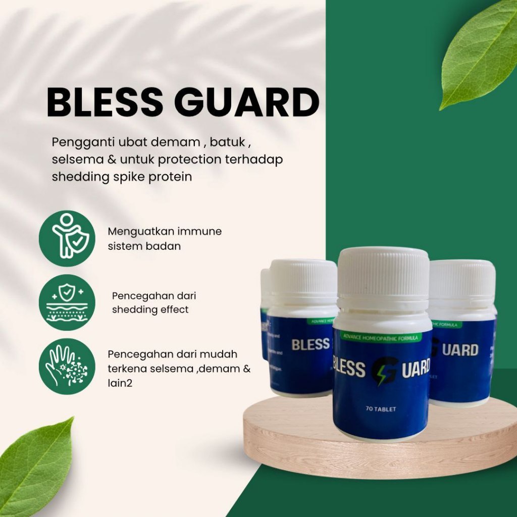 BLESS GUARD 💥 Homeopathy pengganti Panadol, Ubat Demam, Batuk, Selsema ...