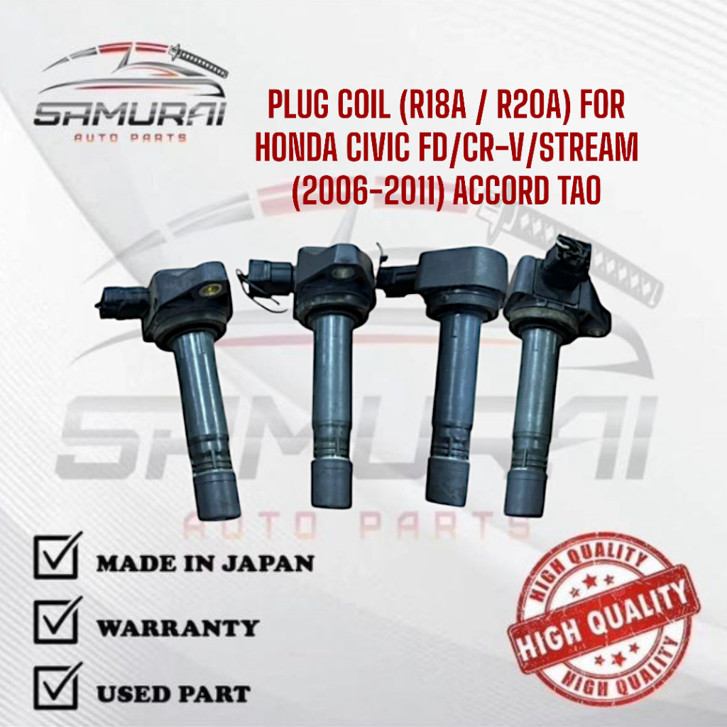 HONDA PLUG COIL CIVIC FD/CR-V/STREAM (2006-2011) ACCORD TAO PLUG COIL ...
