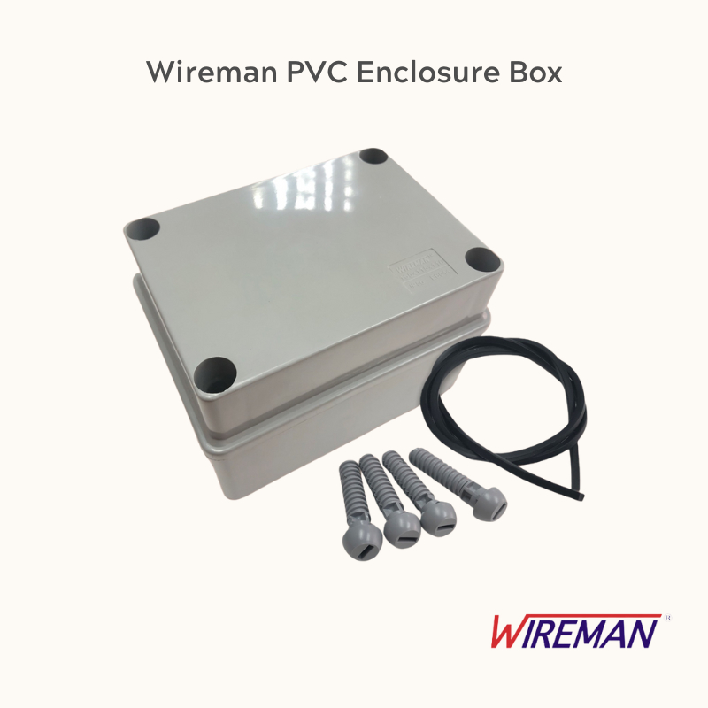Wireman PVC Enclosure Box IP56 250x200x160mm / 310x230x145mm | Shopee ...