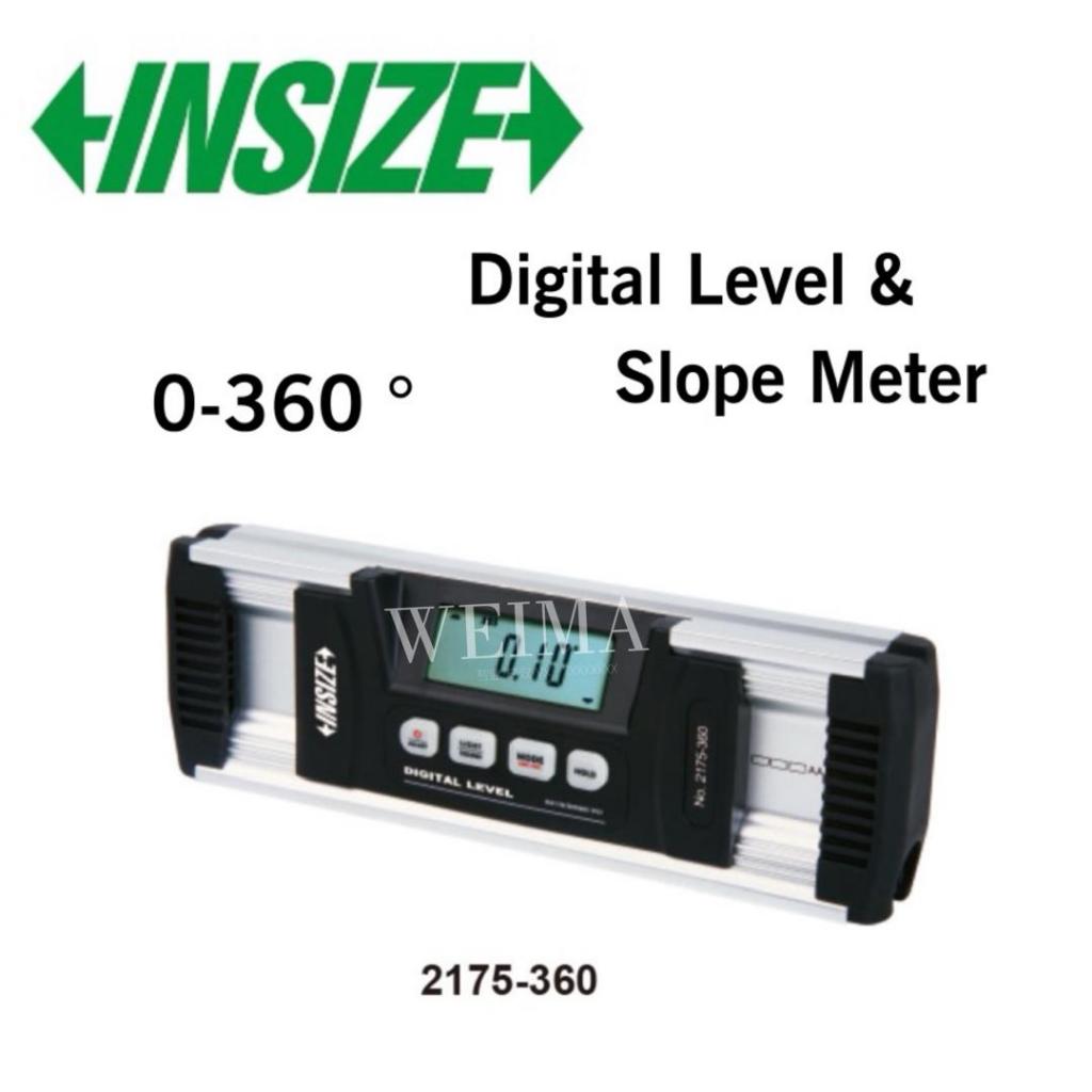 INSIZE WATERPROOF DIGITAL LEVEL & SLOPE METER 0-360º/4x90º (2175-360 ...