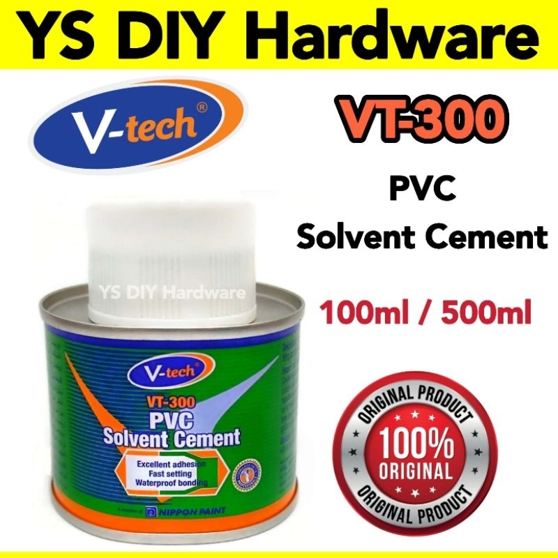 V-Tech PVC Solvent Cement Extra Strength 100ml 500ml | Shopee Malaysia