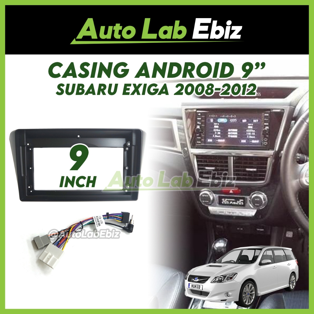 Subaru Exiga 2008-2012 Android Player Casing 9" inch with Socket Power ...