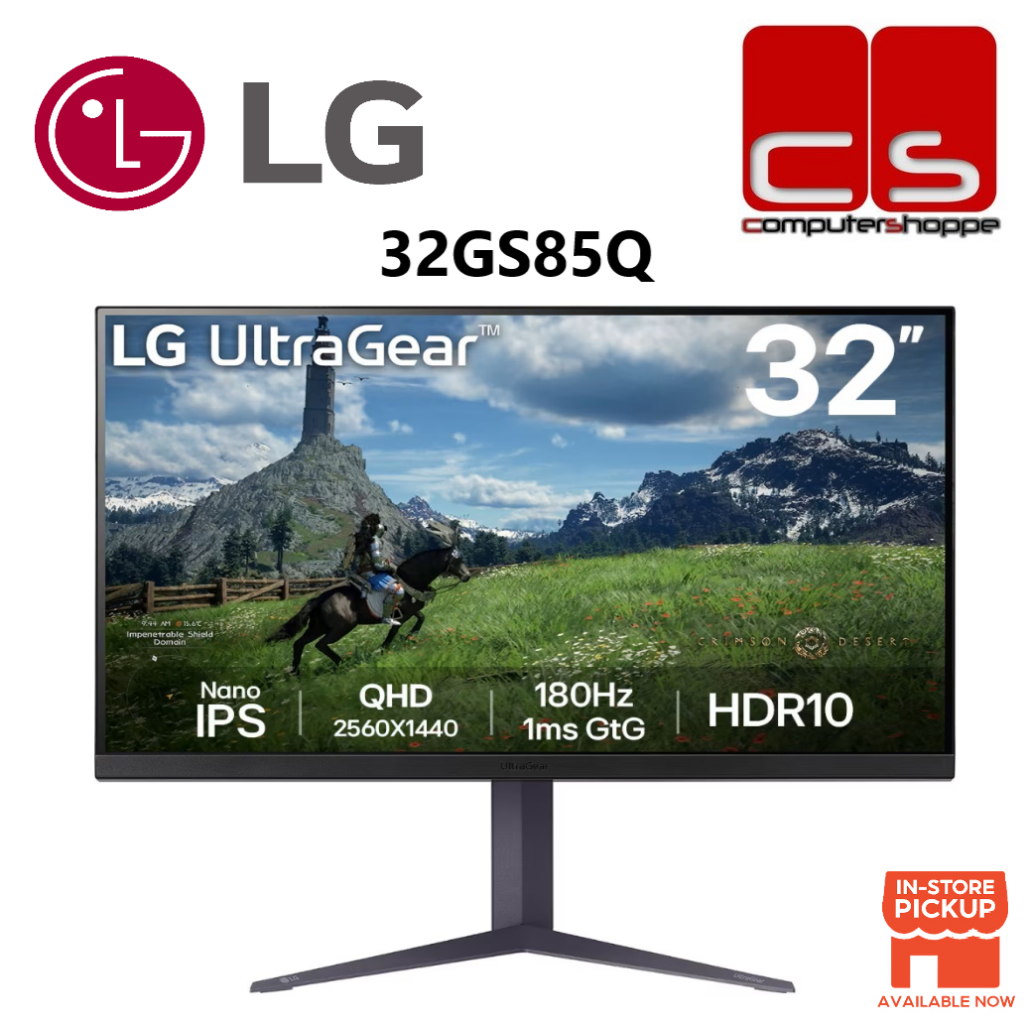 LG UltraGear 32GS85Q 31.5'' QHD 180HZ 1MS G-SYNC HDR IPS Gaming Monitor ...