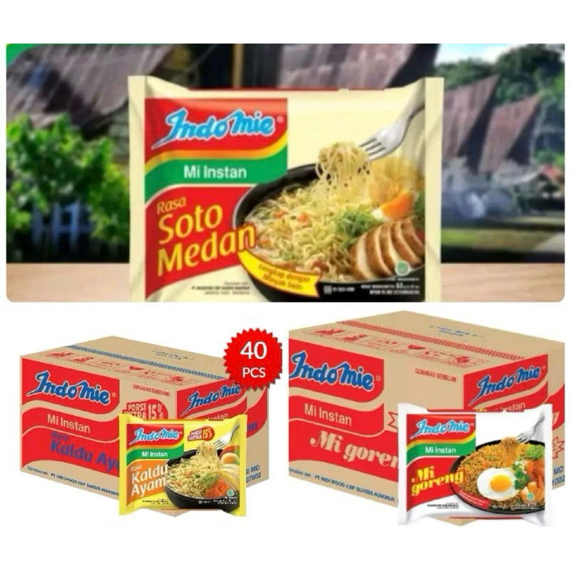 Mie Instan indomie INDONESIA 1 carton 40pcs ( BERBAGAI VARIASI ...