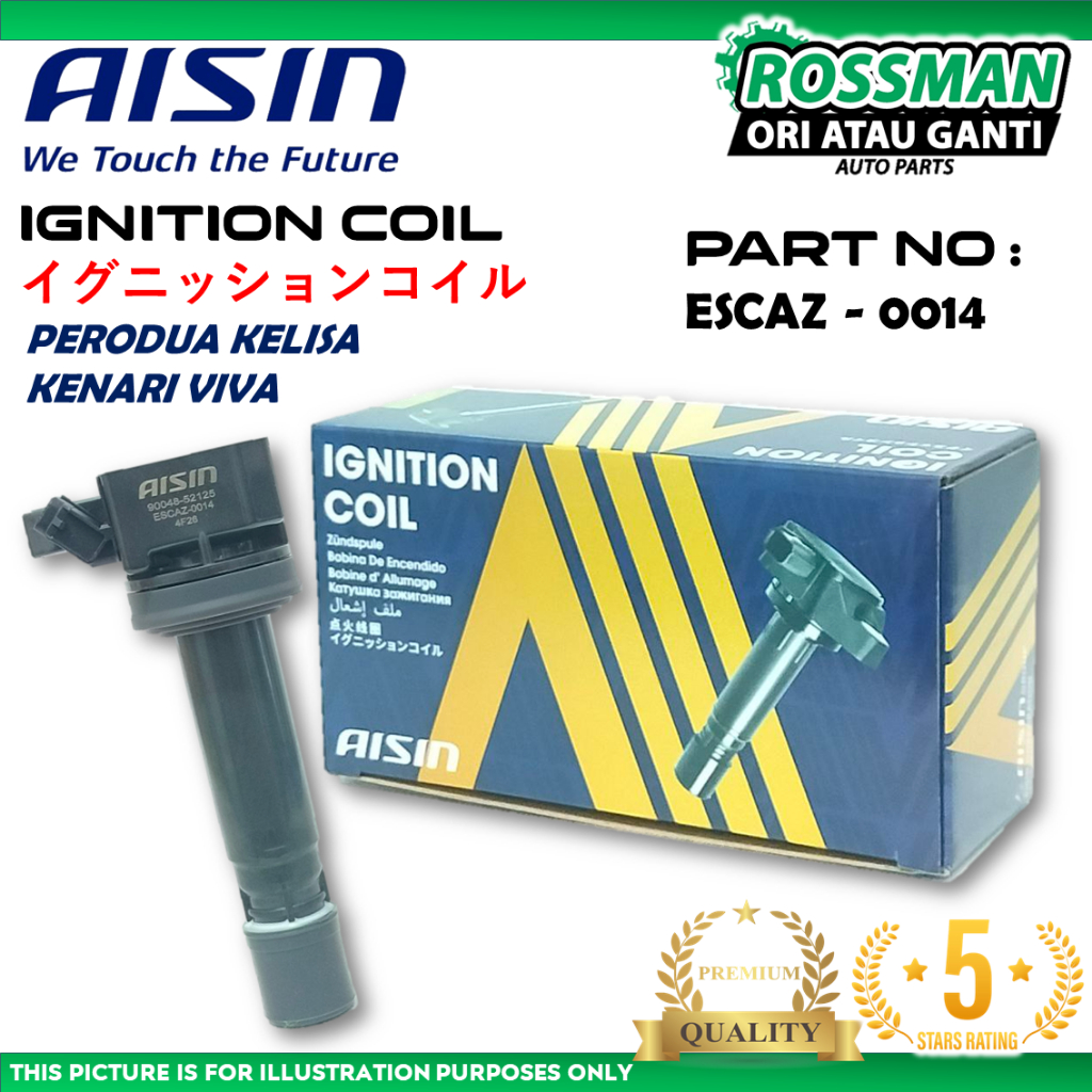 AISIN IGNITION COIL , IGNITION COIL COIL PLUG PERODUA KELISA KENARI ...