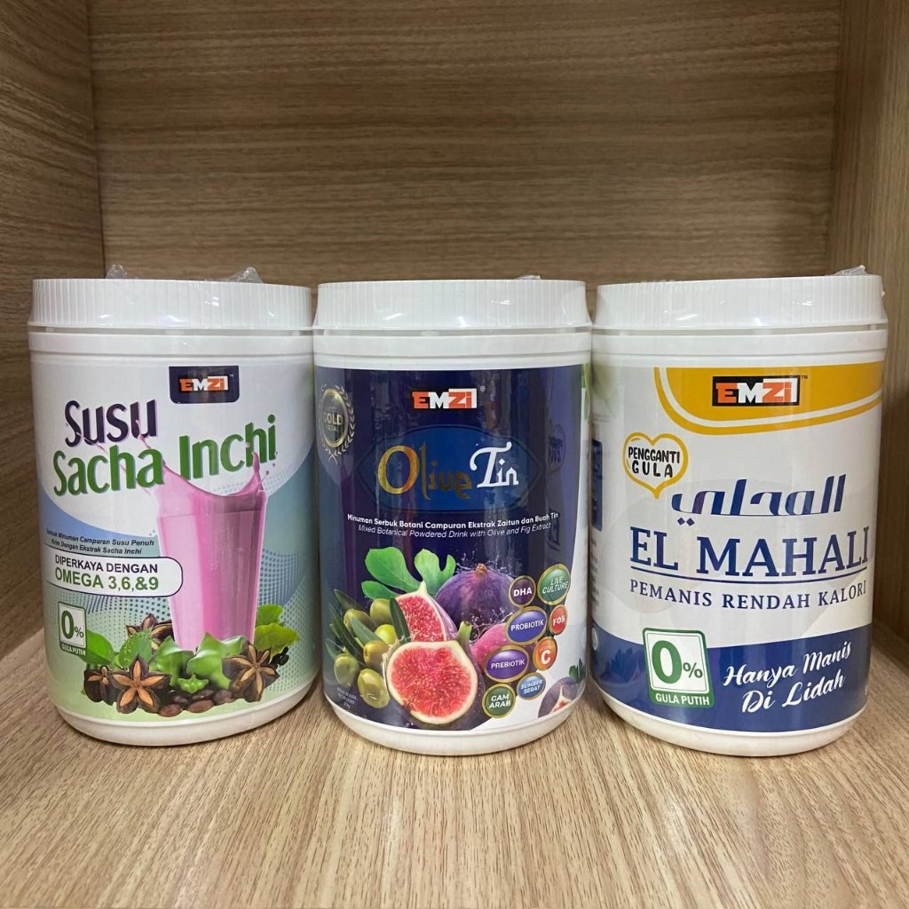 Susu Sacha Inchi Original Emzi El Mahali Olive Tin | Shopee Malaysia