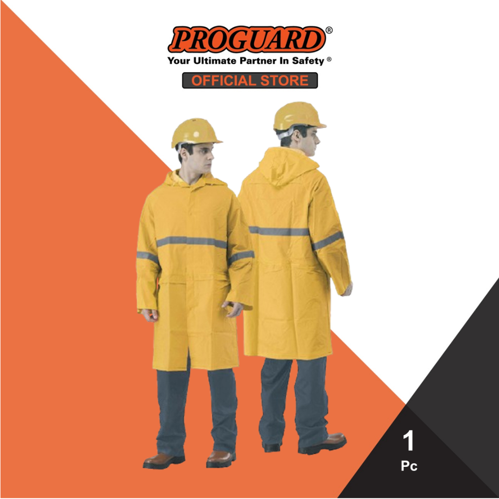 Proguard Heavy Duty Visibility Raincoat with High Reflective Strip ...