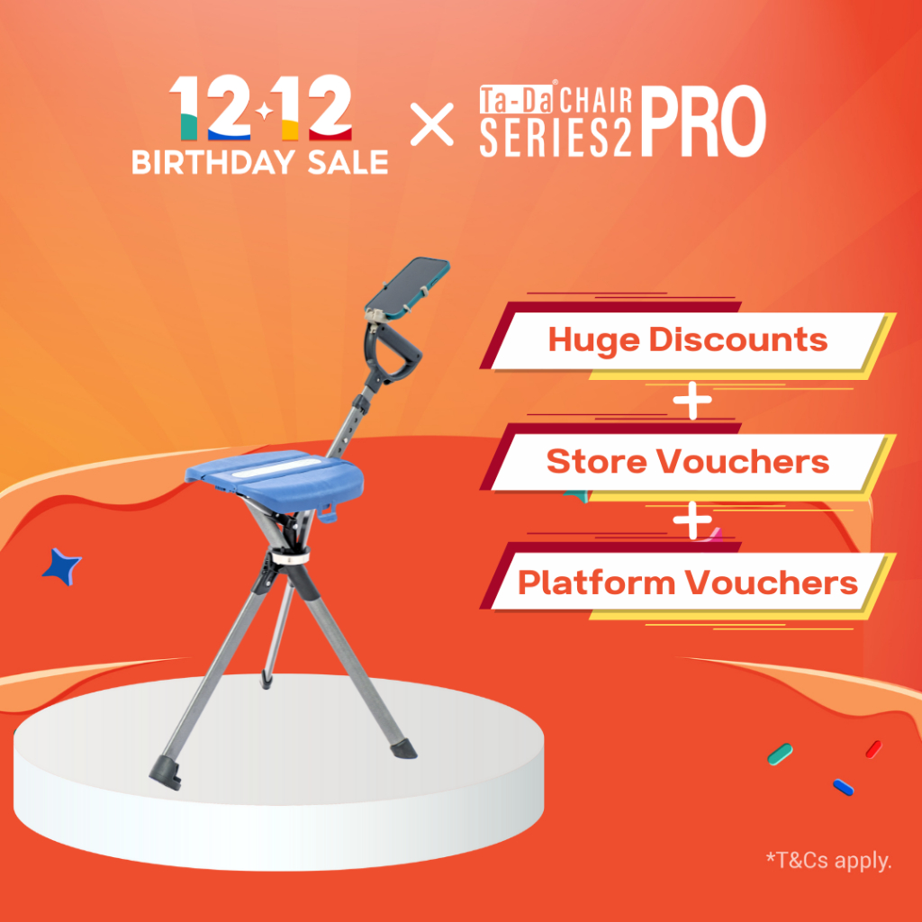 Ta-Da Chair 2 PRO Walking Seat Stick | Made in Taiwan | Shopee Malaysia
