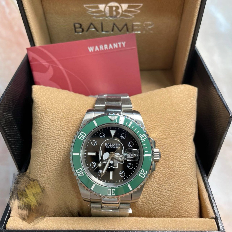 ORIGINAL🔥BALMER 7918 sapphire Watch Unisex Quartz watch full stainless steel | Shopee Malaysia