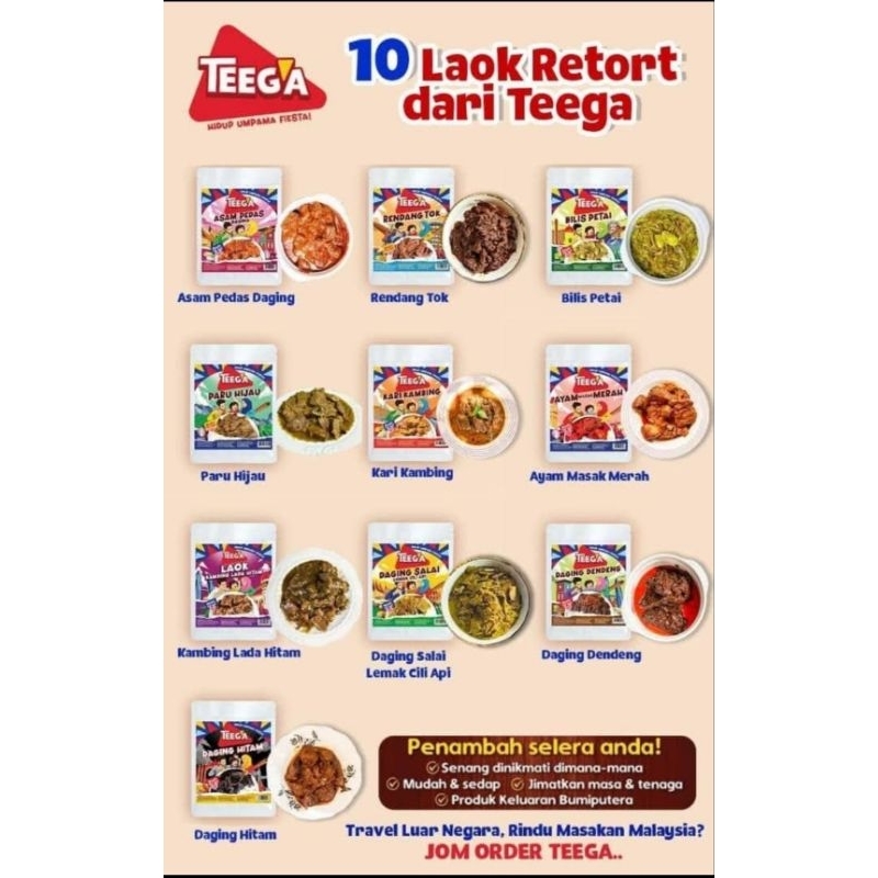 TEEGA LAOK READY TO EAT | Shopee Malaysia