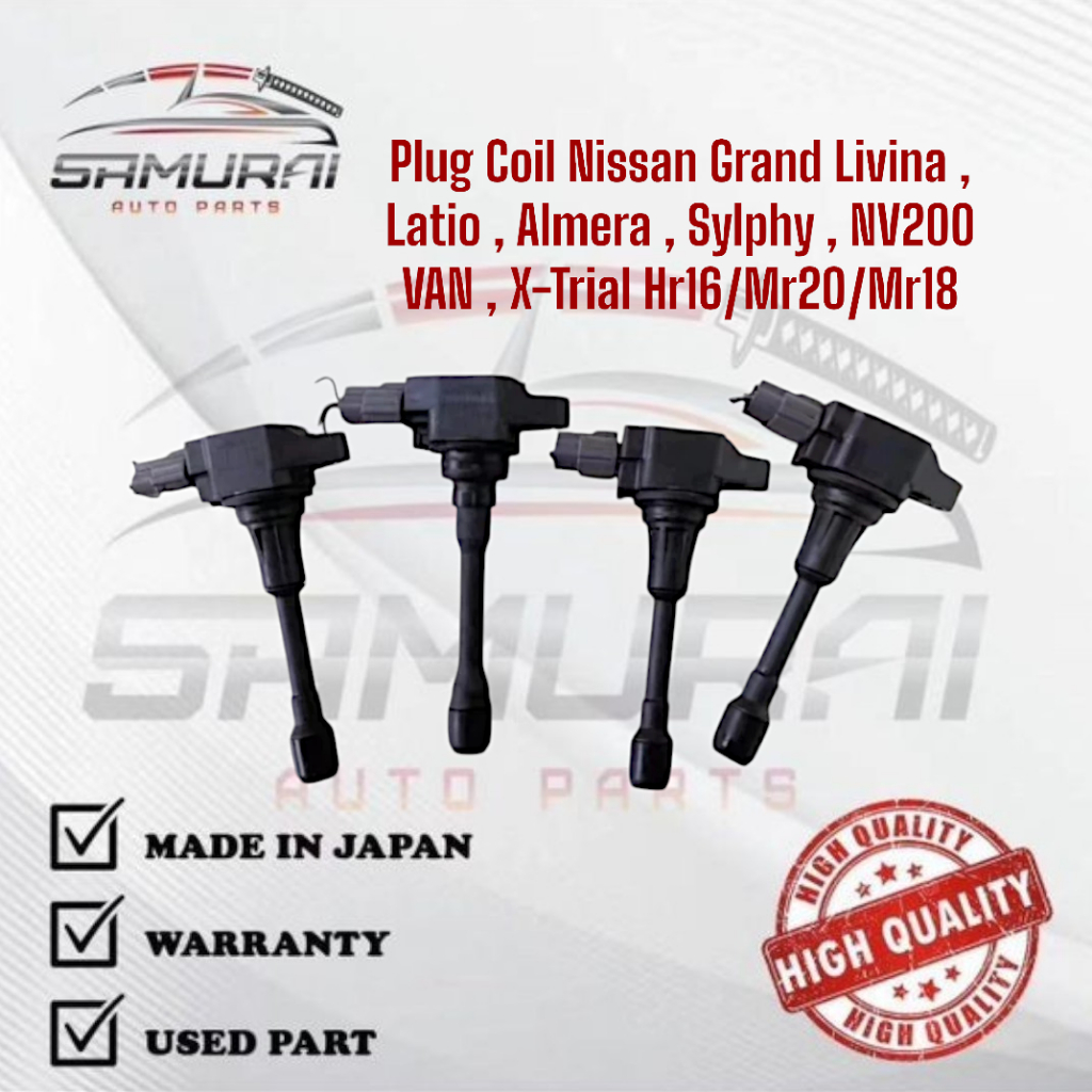 Nissan Plug Coil Grand Livina , Latio , Almera , Sylphy , NV200 VAN , X ...