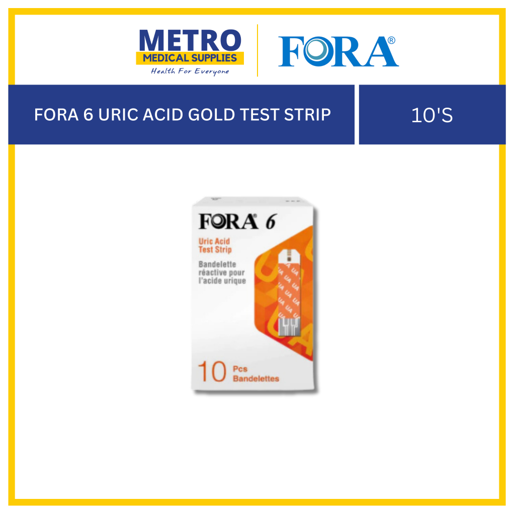 FORA 6 Uric Acid Gold Test Strip 10'S | Shopee Malaysia
