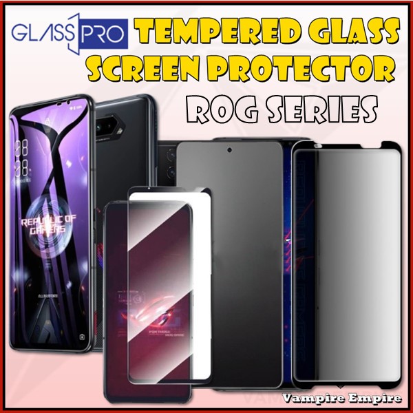 Tempered Glass for ASUS ROG Phone 9 Pro / 8 Pro / 7 U / 6D / 6 Pro / 5s / 3 / Matte Privacy ...