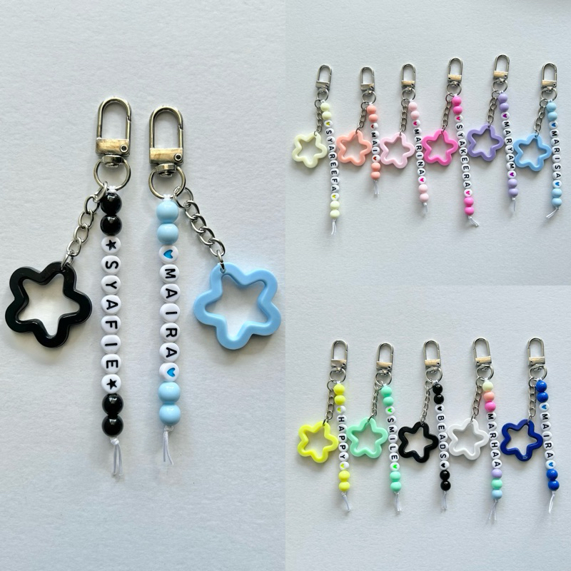 Handmade Custom Name Keychain | Keychain Nama | Shopee Malaysia