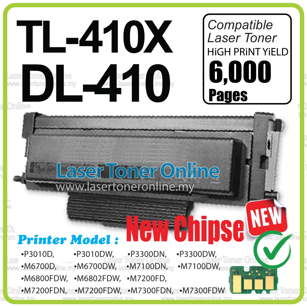 TL410X TL-410X TL410H TL410 DL410 Compatible Toner Cartridge Drum For P ...