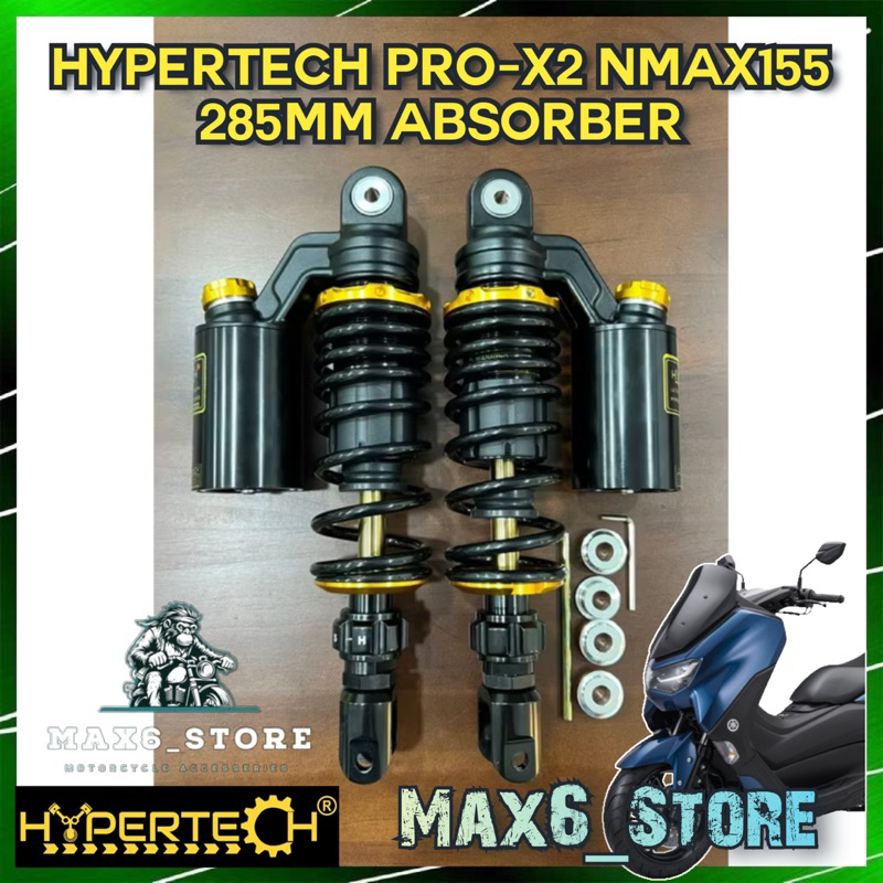 HYPERTECH NMAX155 LOWERED ABSORBER 285MM HEAVY DUTY ABSORBER NMAX PNP ...