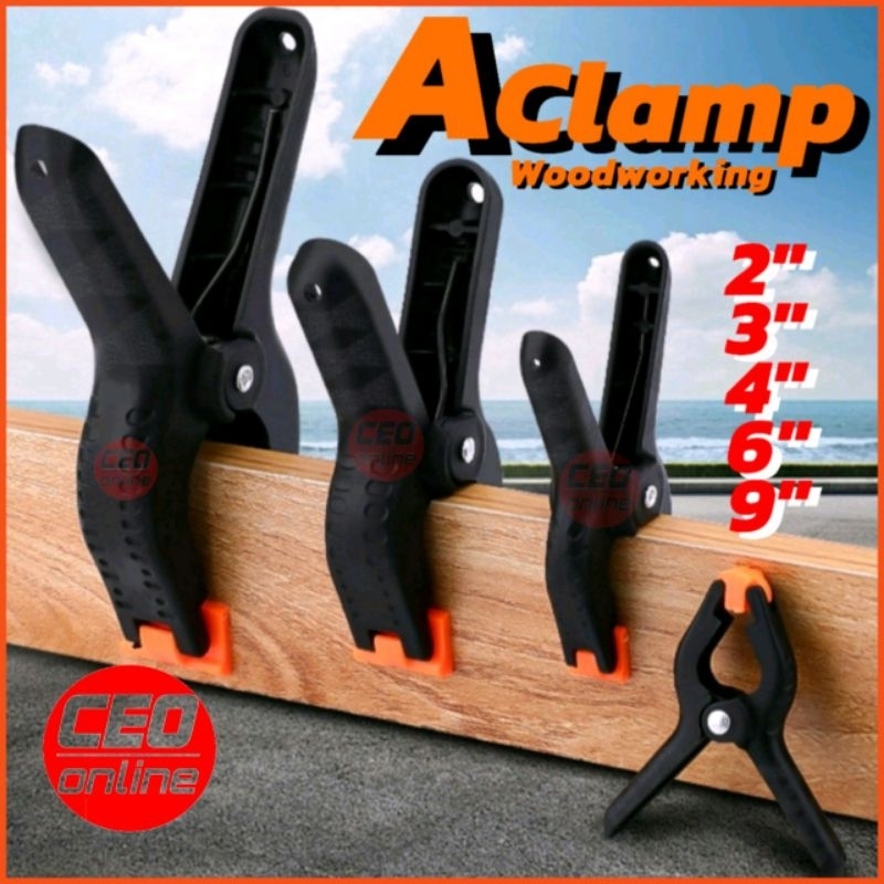 CEO 🇲🇾 A Clamp Spring Clips 2" 3" 4" 6" 9" Spring Clamp Woodworking ...