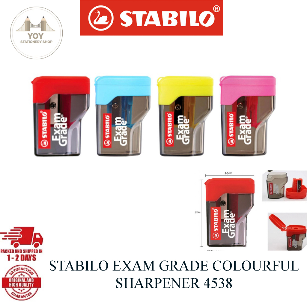 STABILO EXAM GRADE COLOURFUL SHARPENER 4538 / STABILO 4538 EXAM GRADE ...
