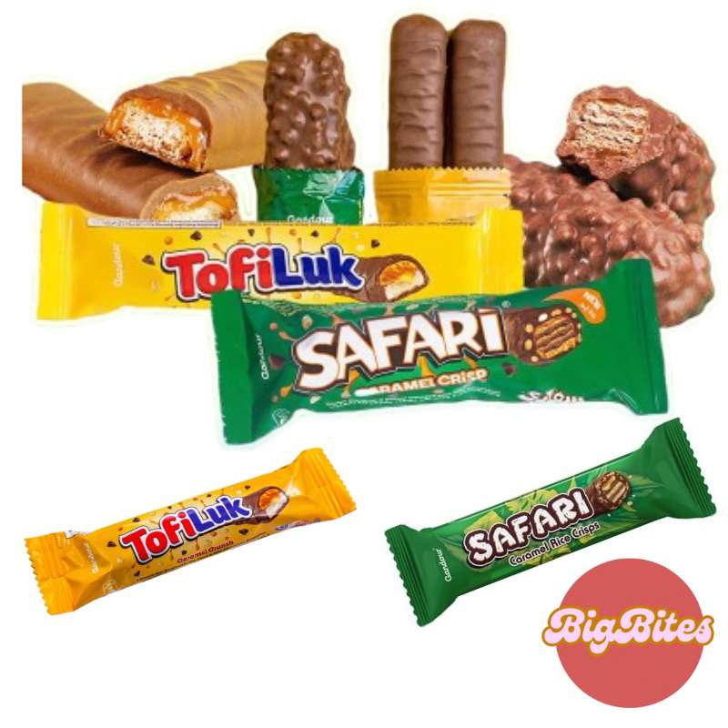 TOFILUK 10g & SAFARI 34g mix set caramel crunchy | Shopee Malaysia
