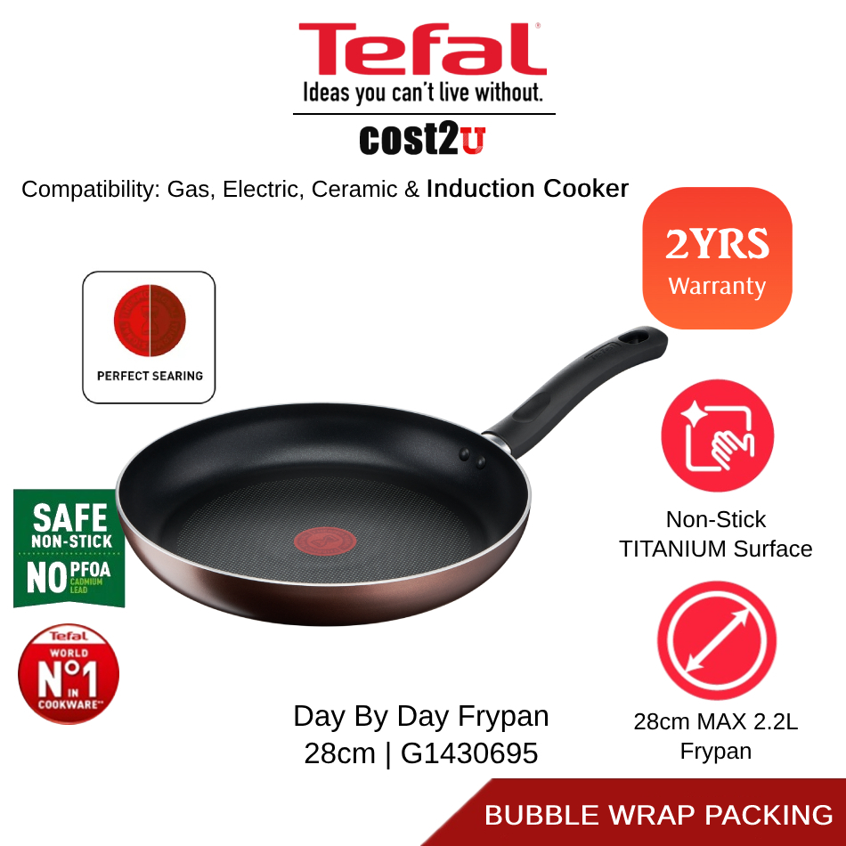 Tefal Induction Base Day By Day Frypan 28cm IH | G14306 G1430695 (Non ...