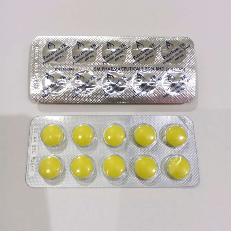 Potrelease (Potassium Chloride) TR 600mg 10's Tambah Garam Badan ...