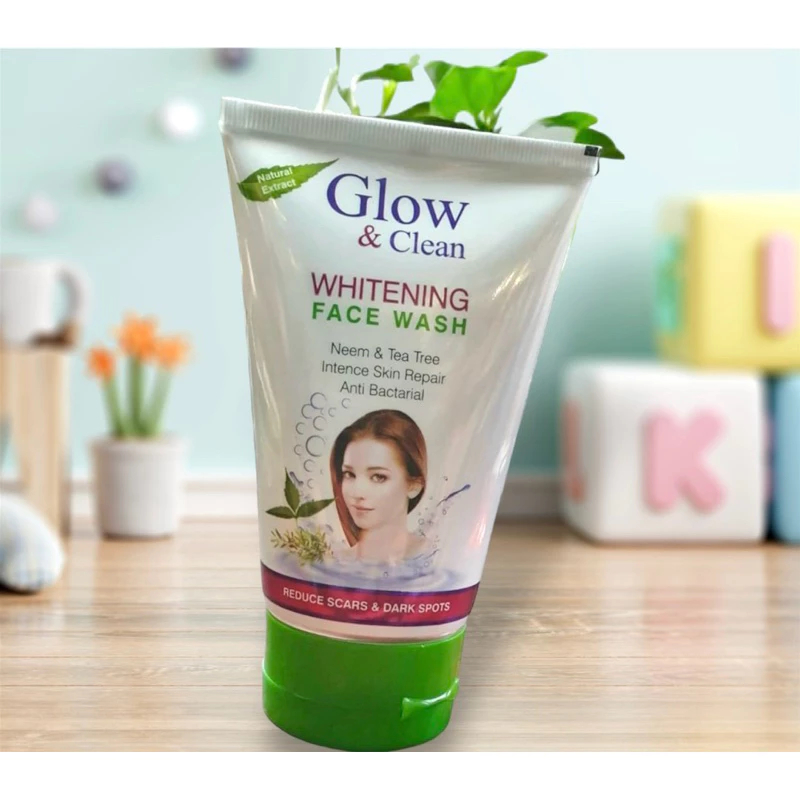 💯% Original, Glow & Clean Neem & Tea Tree Whitening Facewash 120ml ...