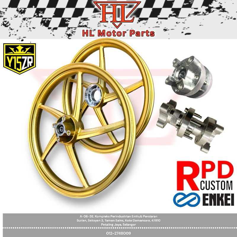 ENKEI RPD CUSTOM HUB SPORT RIM Y15,LCV8,RS HUB ONLY RIM ONLY | Shopee Malaysia