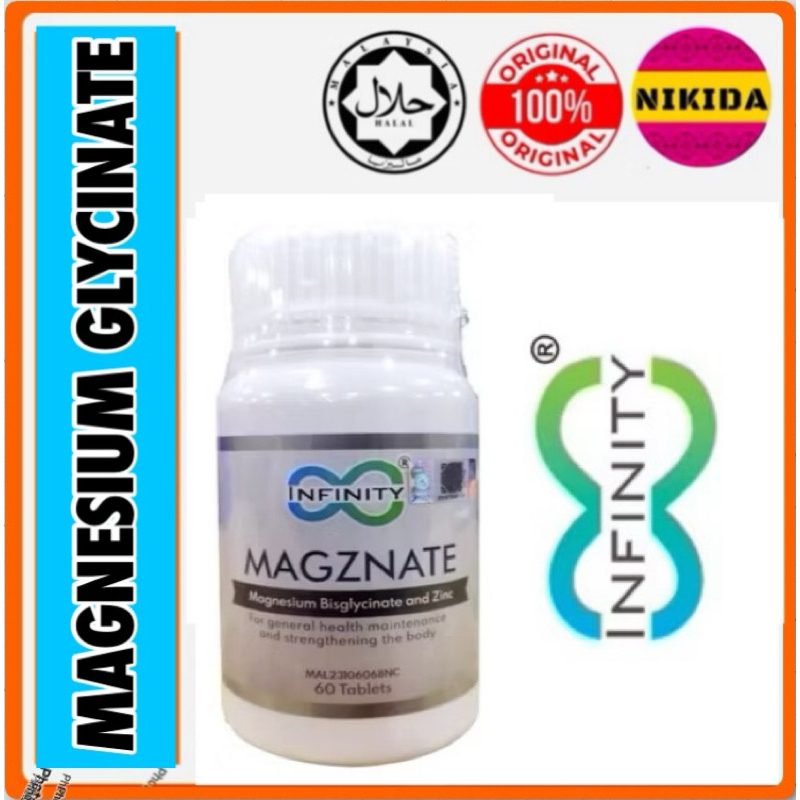INFINITY MAGZNATE MAGNESIUM GLYCINATE 60 Tabs MAL23106068NC Bantu ...