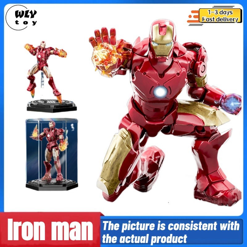 Marvel Avengers authorized 7cm MK3, MK7 Iron Man assembly building ...