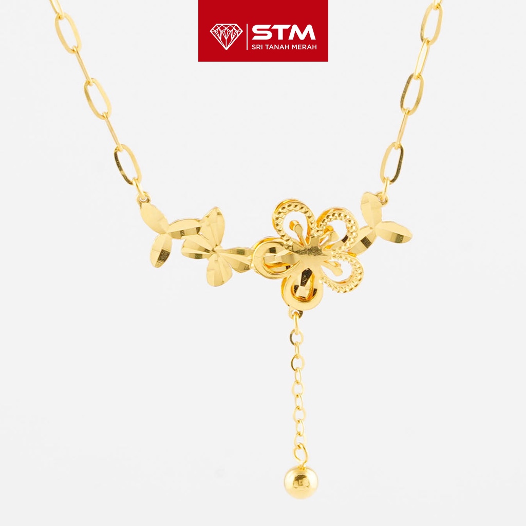 STM Exclusive Necklace/Rantai Leher 916 (22K Gold) | Shopee Malaysia