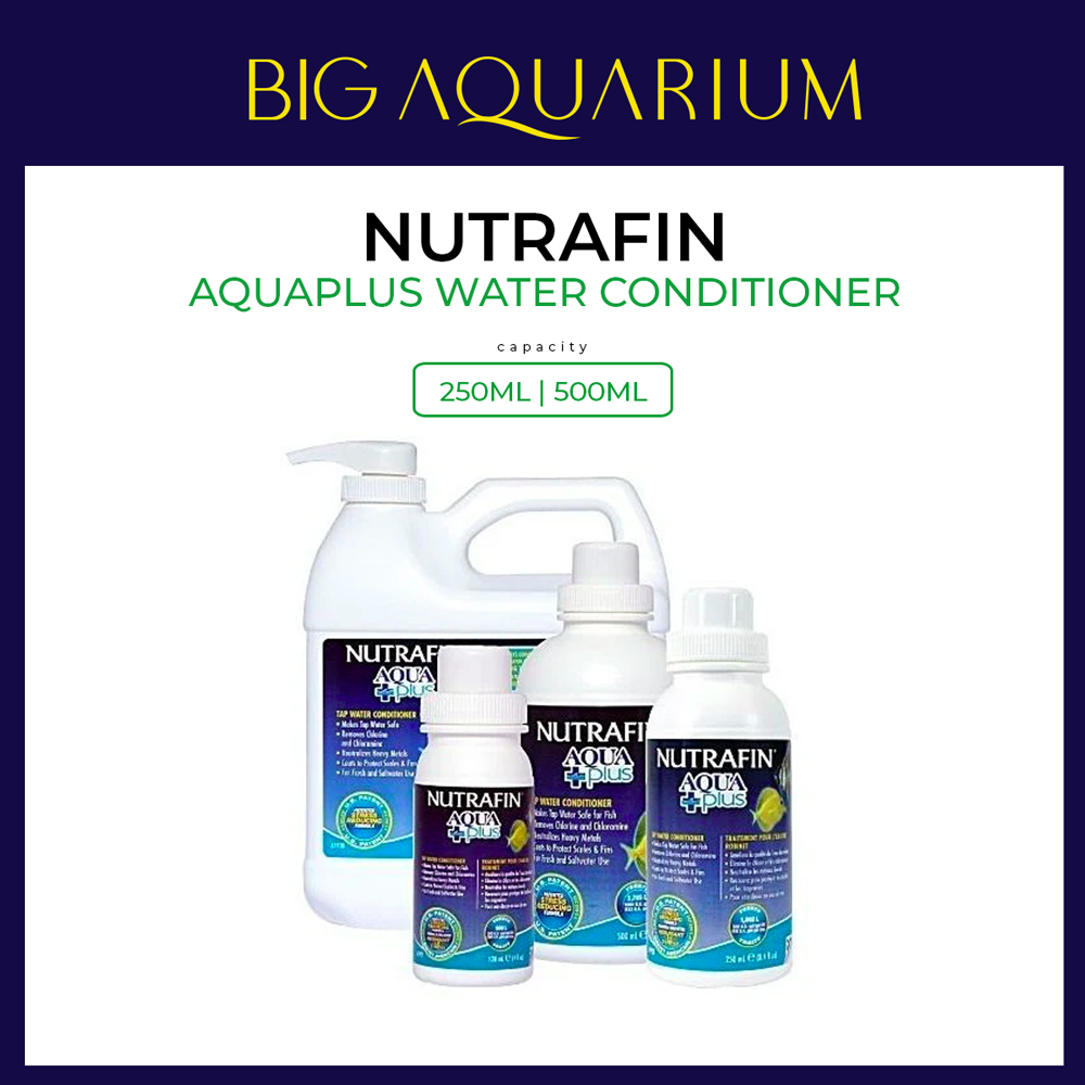 Nutrafin Aqua Plus Tap Water Conditioner Anti Chlorine Chloramine (250ml | 500ml | 2L) AquaPlus ...