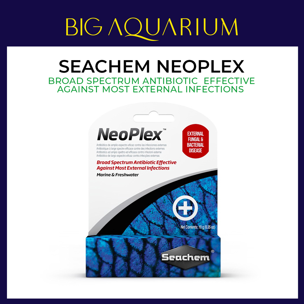 SEACHEM NEOPLEX - Treat Fin Rot, Bacterial Lesions, Bloat, Mouth Rot (5G) | Shopee Malaysia