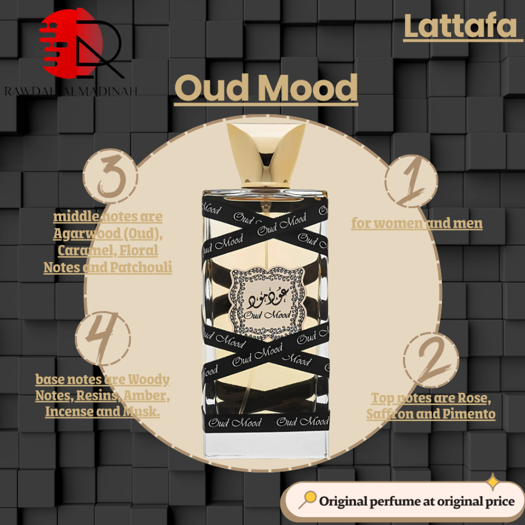 Oud Mood Eau de Parfum 100ml by Lattafa Perfume Spray (Original) 3D ...
