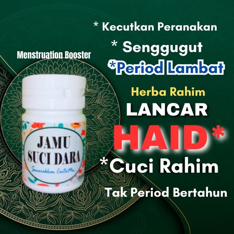 🔥💯 Ubat Lancar Haid, JAMU CUCI RAHIM 💥 Lancar Period, Period Lambat ...