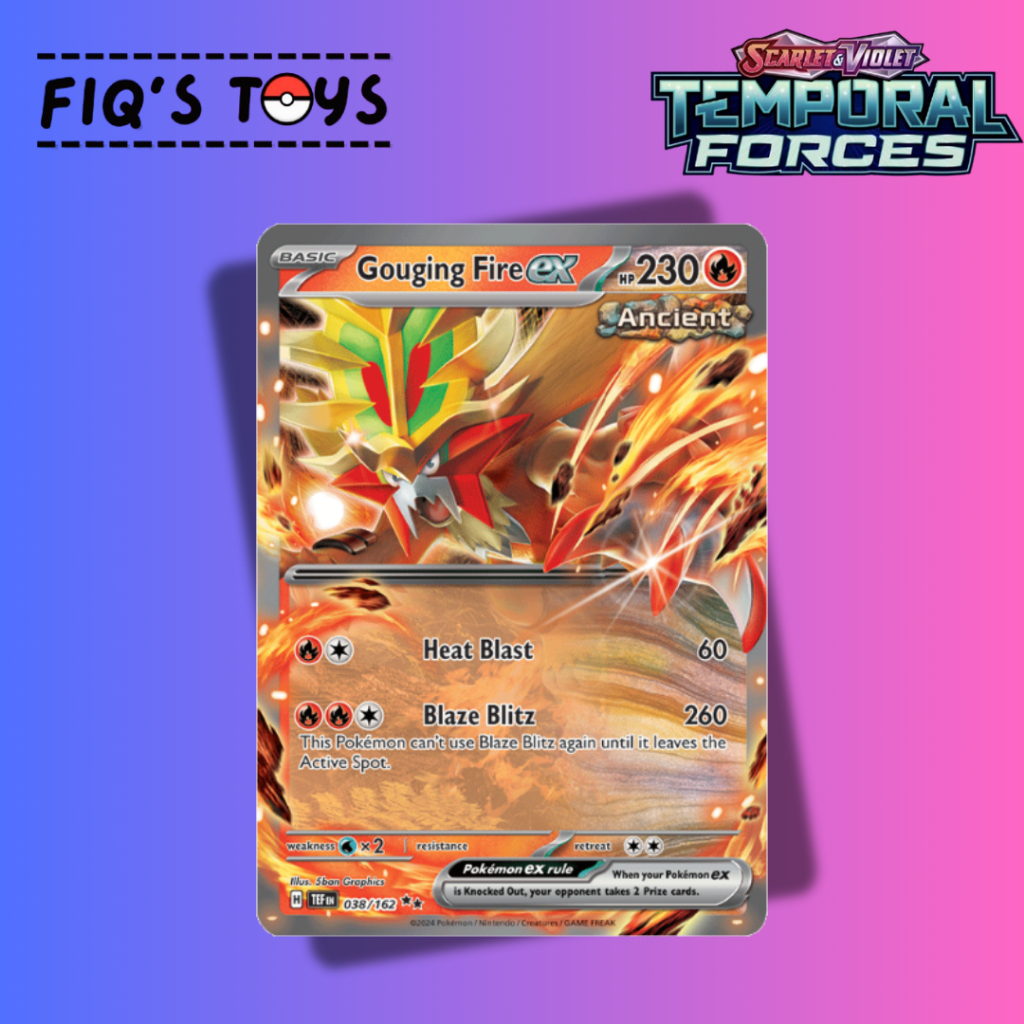Pokemon TCG Gouging Fire ex 038/162 - Temporal Forces (Single Card ...