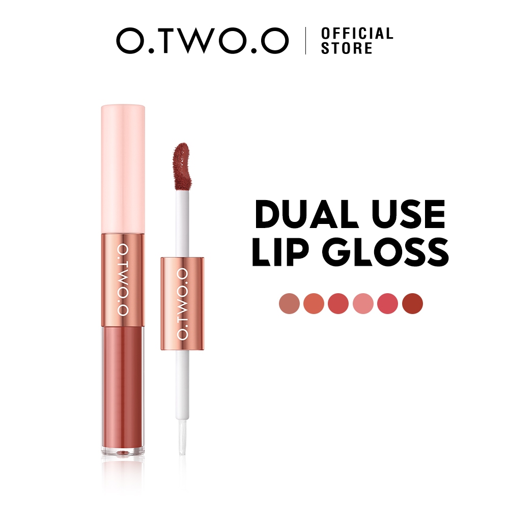 O.TWO.O 2 In 1 Lip Gloss & Matte 雙效啞光亮澤唇彩 - 8 Colours | Shopee Malaysia