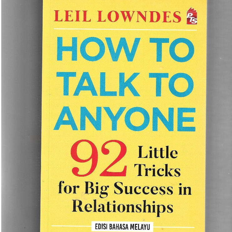 BUKU HOW TO TALK TO ANYONE EDISI BAHASAMELAYU (LEIL LOWNDES) | Shopee Malaysia
