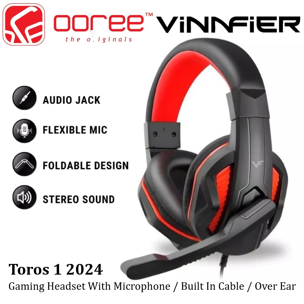 VINNFIER TOROS 1 2024 WIRED 3.5MM GAMING HEADPHONE WITH EXTRA BASS ...