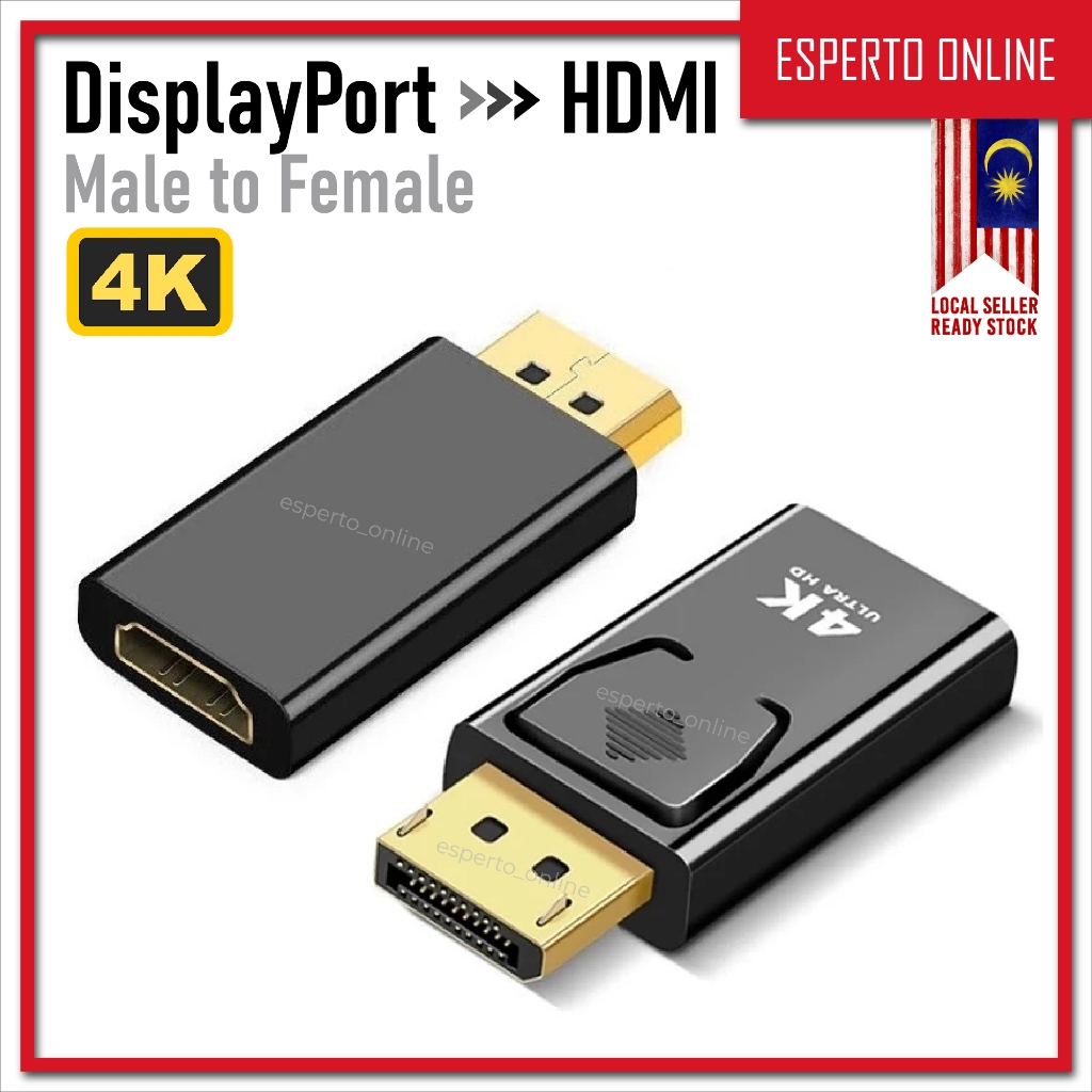𝟐𝟒𝐡𝐫 𝐒𝐡𝐢𝐩 📦 DisplayPort Male to HDMI Female 4K 2K Adapter Display Port ...