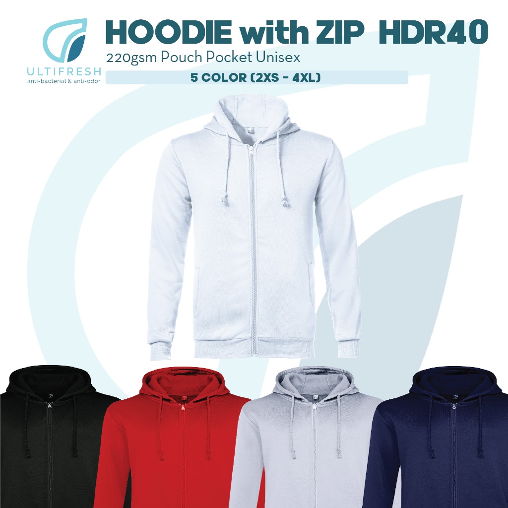 ULTIFRESH Plain Hoodie Side Pocket Jacket Beam Polyester Cotton Hoodie ...