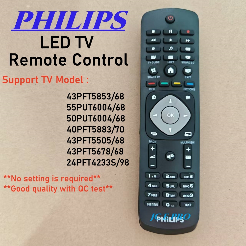 Philips LED TV Remote Control For 43PFT5853/68 , 55PUT6004/68 ...