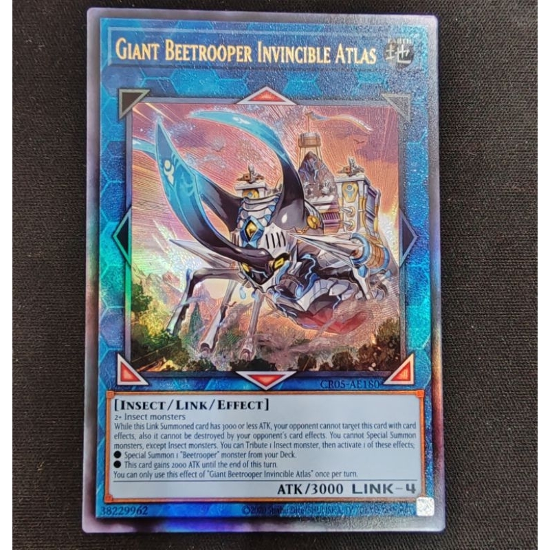 YUGIOH CR05-AE180 Giant Beetrooper Invincible Atlas[UTR] | Shopee Malaysia