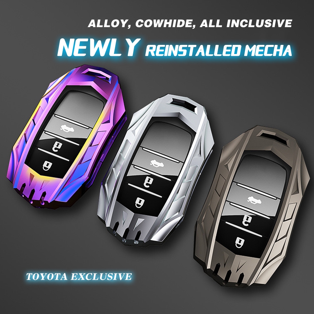 Alloy Remote Car Key Cover Case Fit for Perodua Ativa / Alza Axia 2023 ...